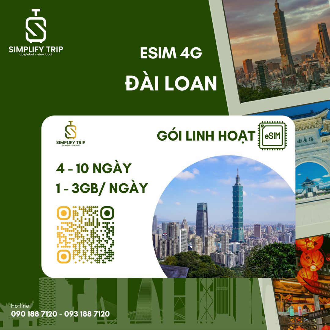 eSIM Taiwan high speed 4G, data only | Simplify Trip