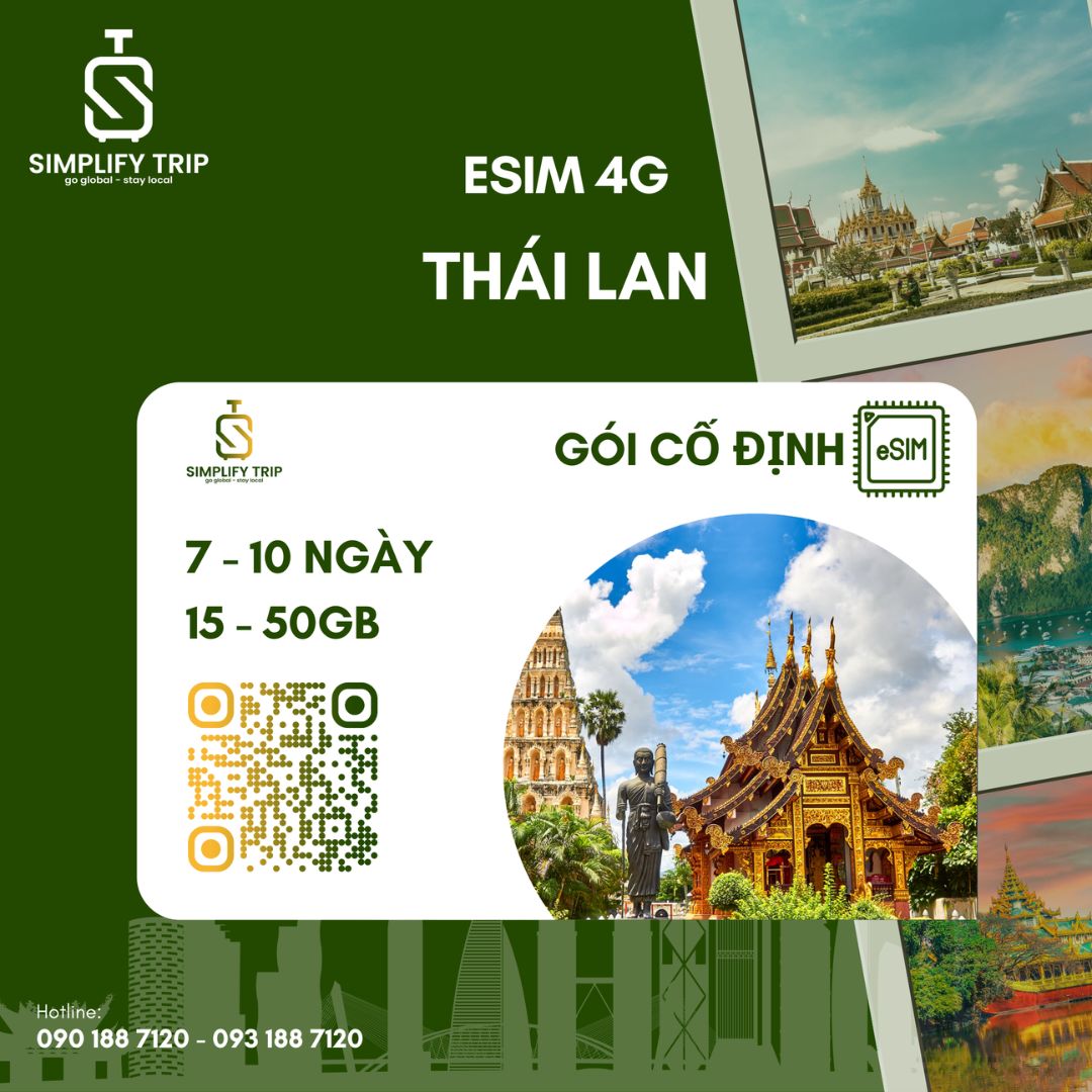 eSIM Thailand 4G high speed | Simplify Trip